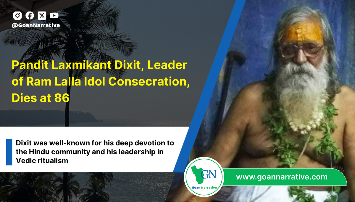 Pandit Laxmikant Dixit, Leader of Ram Lalla Idol Consecration, Dies at ...