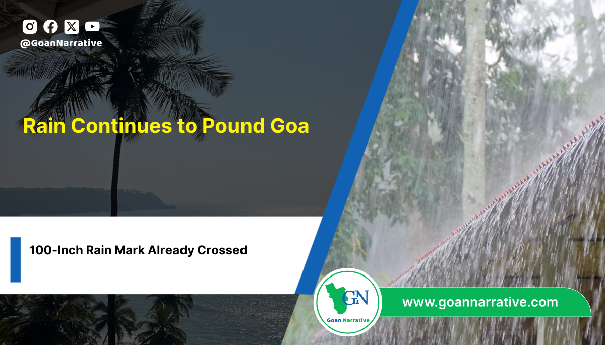 Rain Continues to Pound Goa; 100-Inch Rain Mark Already Crossed - Goan ...